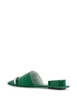 Tory Burch Pierced Leather Mules