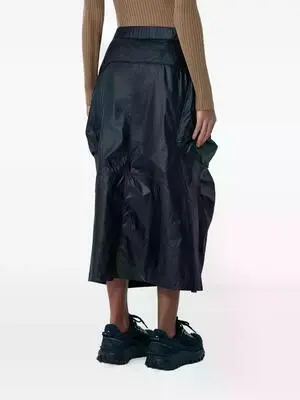 Moncler Crinkled-effect Cargo Skirt