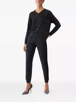 Liu Jo V-neck Mesh Sweater