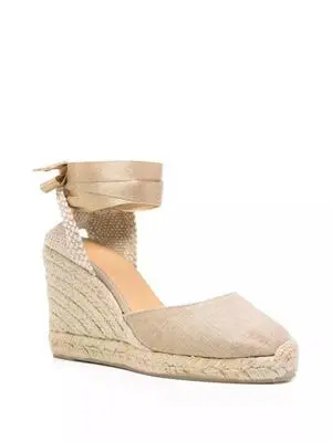 CastaÑer Carina Tie-fastening Wedge Espadrilles - Neutrals
