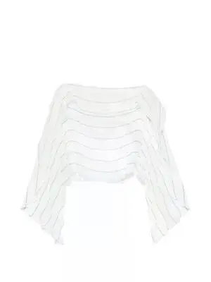 Bondi Born Striped Ruffled Top