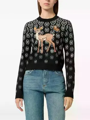Philipp Plein Logo-embroidered Sweater