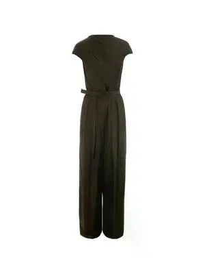 Max Mara Belted Jumpsuit - Green