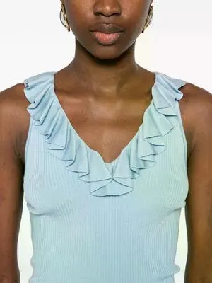 Alice + Olivia Ruffled Tank Top
