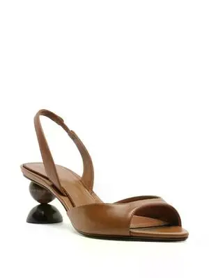 ALEXANDRE BIRMAN Tropicana Double-sphere Sandals - Brown