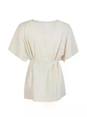 HINNOMINATE Wrap Belted Blouse