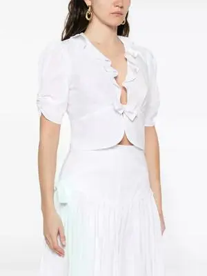 Sandro Ruffled-collar Blouse