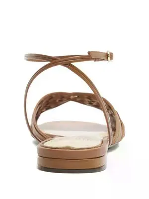 ALEXANDRE BIRMAN Lilian Woven Ankle-strap Sandals