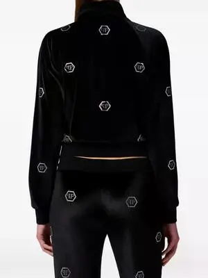 Philipp Plein Embellished Zip-up Sweatshirt