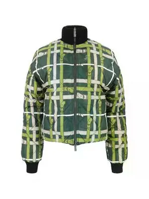 Women's Plaid Crew Neck Jackets