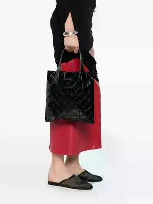 Issey Miyake Geometric-pattern Tote Bag - Black