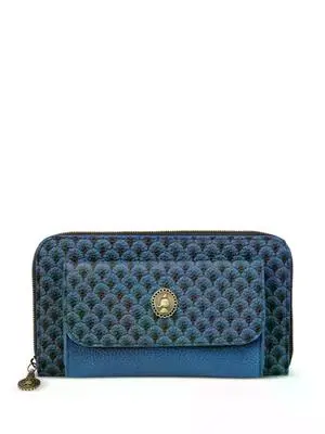 PIP STUDIO Zip Patterned Wallet - Blue