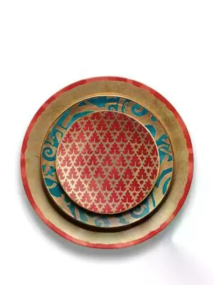L'Objet Fortuny Gold-accented Plate