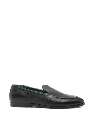 VINNY'S Marcel Grained-leather Loafers