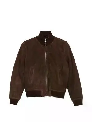 Closed Suede Bomber Jacket