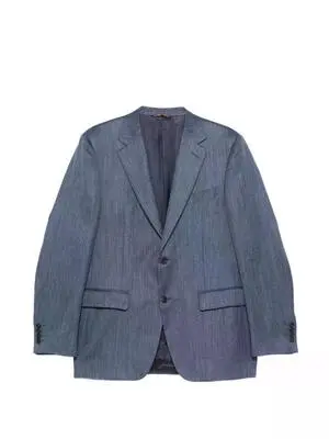 Canali Patterned Notched Lapel Jacket