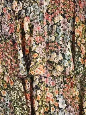 Valentino Garavani Floral-print Ruffled Skirt - Black