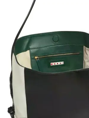 Marni Leather Pod 2.0 Small Shoulder Bag - Black
