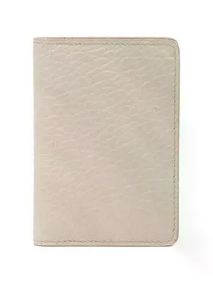 MAISON MARGIELA Grained-leather Card Holder - Neutrals