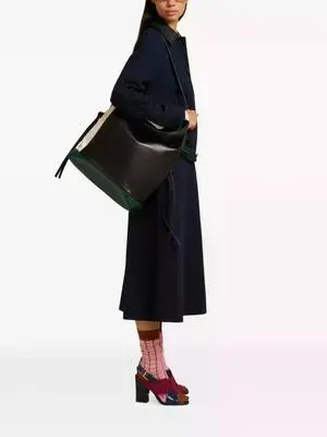 Marni Leather Pod 2.0 Large Shoulder Bag - Black