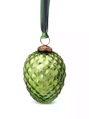 PIP STUDIO Glass Pine Cone Ornament - Green