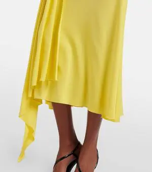 David Koma Floral-appliqué Jersey Cocktail Dress