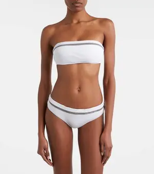 Brunello Cucinelli Embellished Bikini Top