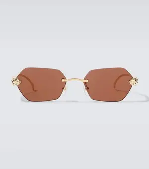 CARTIER Panthère De Square Sunglasses - Gold