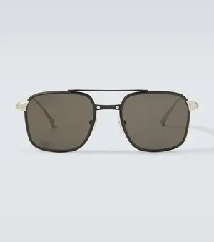 CARTIER Santos De Aviator Sunglasses - Black