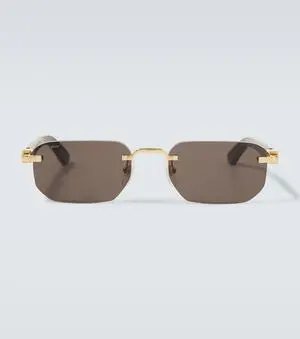 Cartier Signature C Rectangular Sunglasses - Grey