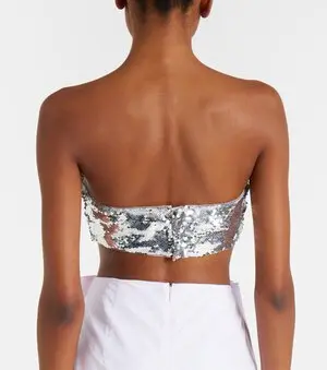 Simone Rocha Sequined Bandeau Top