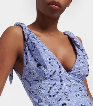 Etro Paisley Swimsuit - Blue