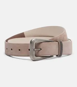 Brunello Cucinelli Suede Belt - Brown