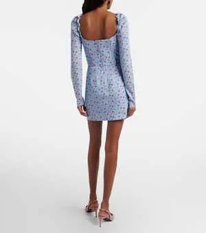 Dolce & Gabbana Floral Silk-blend Minidress - Multicoloured