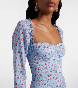 Dolce & Gabbana Floral Silk-blend Minidress - Multicoloured