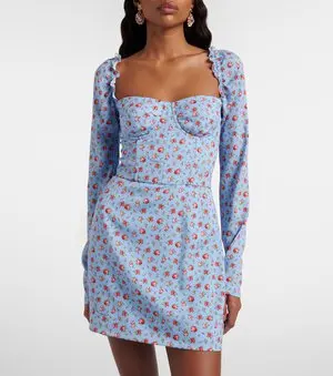 Dolce & Gabbana Floral Silk-blend Minidress - Multicoloured