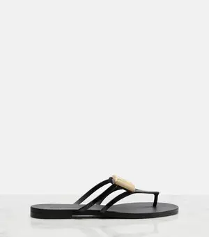 Dolce & Gabbana Thong Sandals - Black