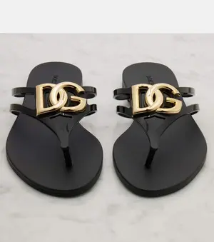 Dolce & Gabbana Thong Sandals - Black