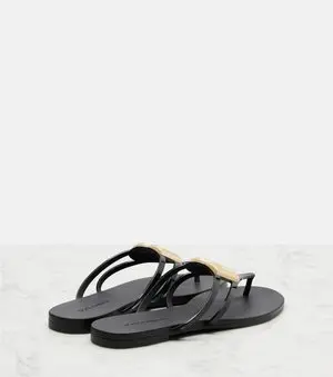 Dolce & Gabbana Thong Sandals With Dg Logo Detail