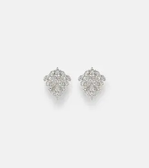 ANITA KO Snowflake 18kt White Gold Diamond Earrings - Silver