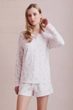 LoveShackFancy X Roller Rabbit Candy Heart Stripe Hunter Pajama - Candy Heart Stripe/pink Sugar