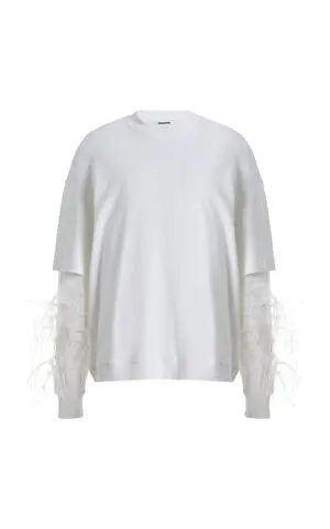 DARKPARK Troy Double-sleeve Cotton Tee - White