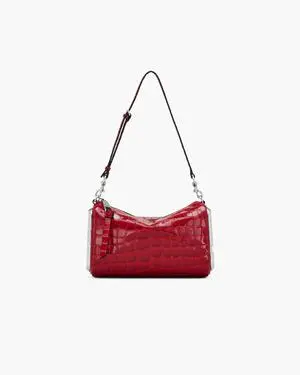 Marc Jacobs The Glossy Croc Snapshot Shoulder Bag