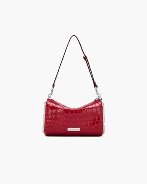 Marc Jacobs The Glossy Croc Snapshot Shoulder Bag