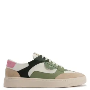 GIUSEPPE ZANOTTI Color-block Low-top Sneakers - Ivory