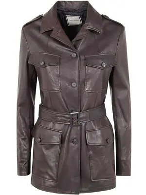 Tagliatore Clea Lamb Leather Jacket