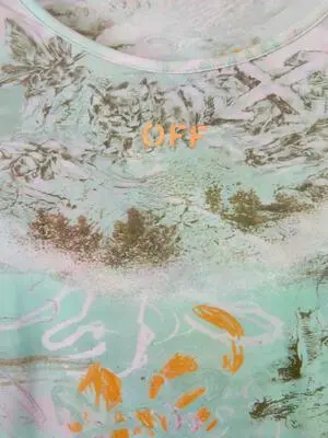 Off-White Long-sleeve T-shirt With Artistic Print