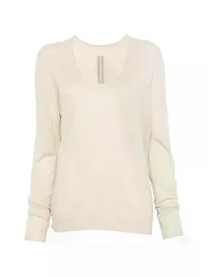 Rick Owens V-neck Long Sleeve Sweater