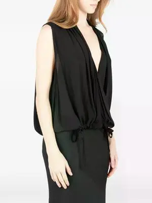 SOCIETE ANONYME April Draped Sleeveless Top - Black
