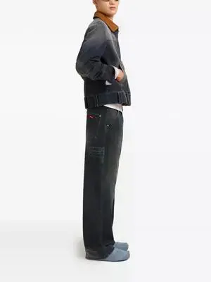 Marni Contrast Suede-collar Denim Jacket
